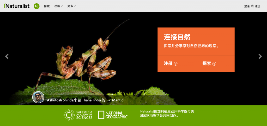 iNaturalist：让你成为公民科学家