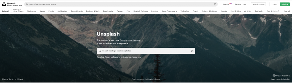 Unsplash：一个超级棒的免费图库