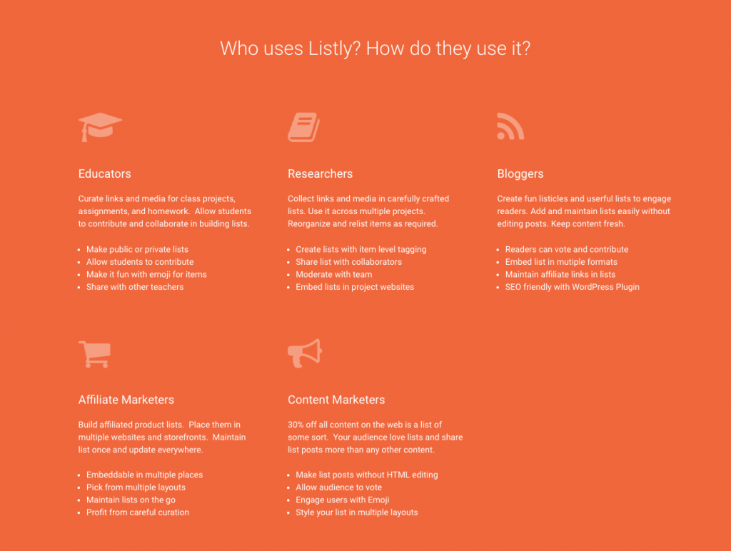 一款专门拉清单的工具：Listly