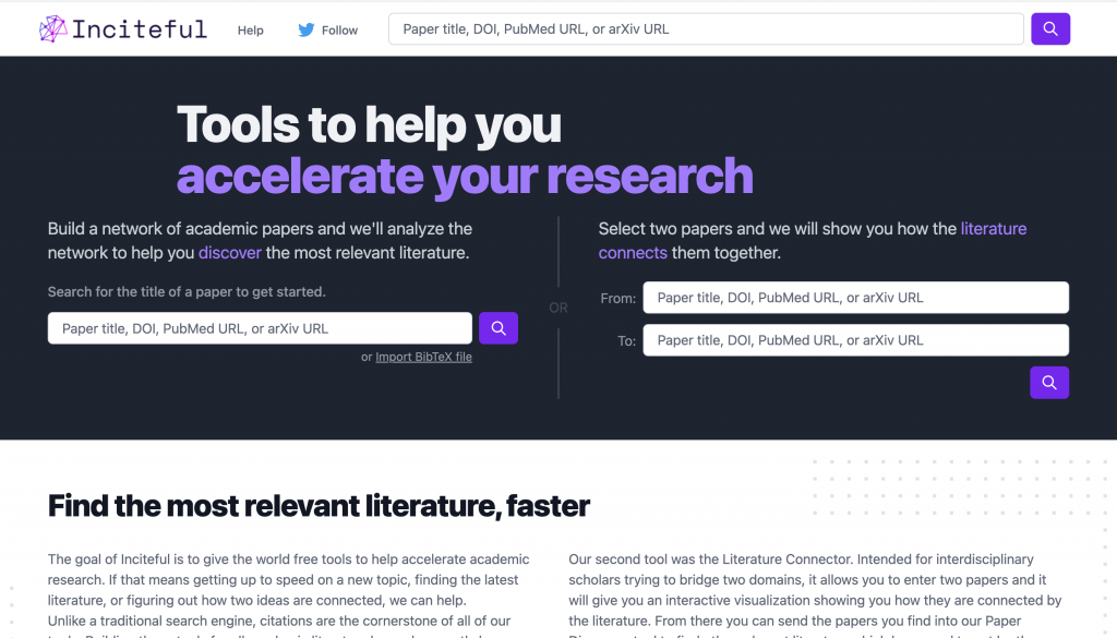 Inciteful：人工智能文献映射利器