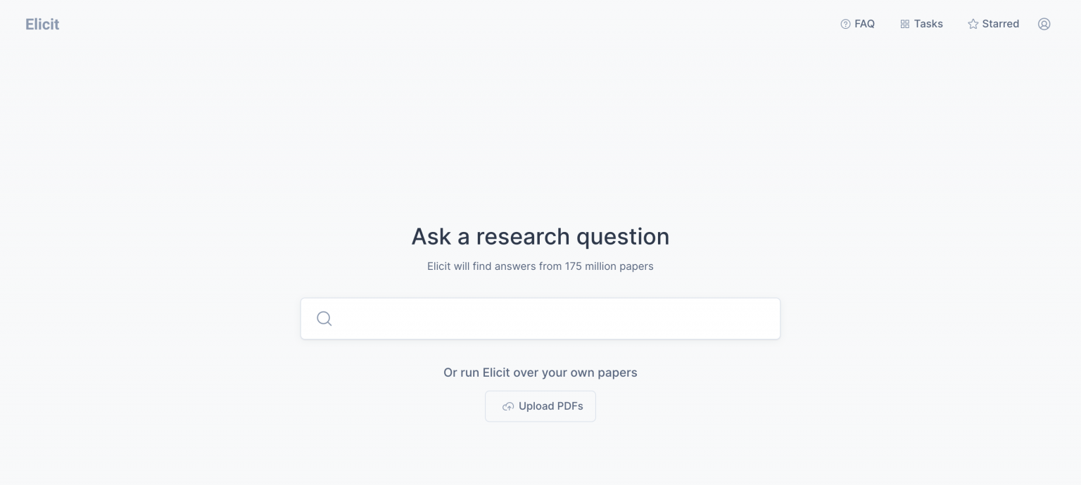 Elicit：您的人工智能研究助理