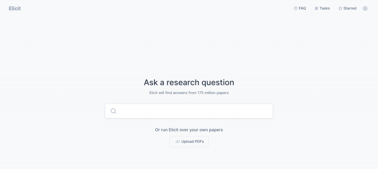 Elicit：您的人工智能研究助理