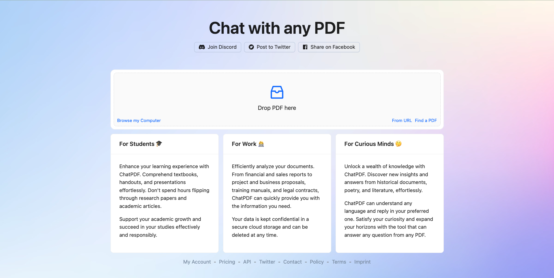 ChatPDF：让 AI 帮你读文献