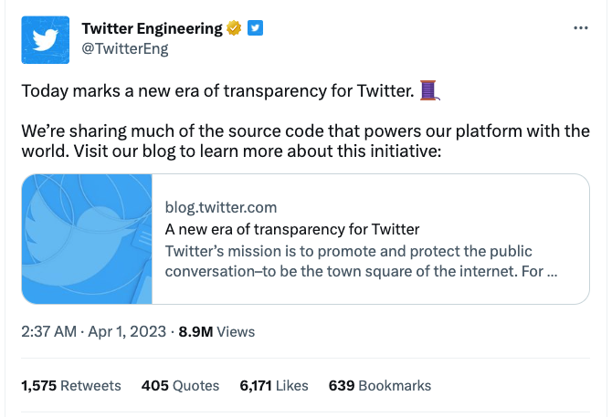 Twitter 向全世界开源其推荐算法