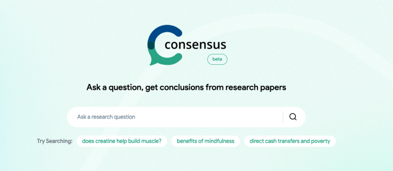 Consensus：科研人的超级利器