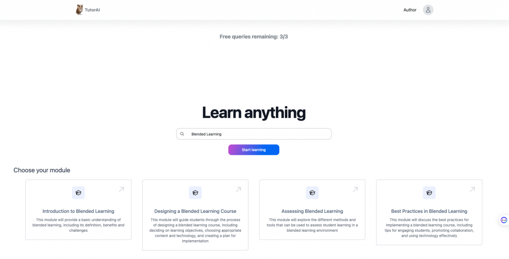 TutorAI：无所不知的虚拟导师