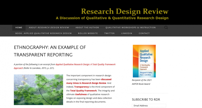 学者博客：研究设计评论