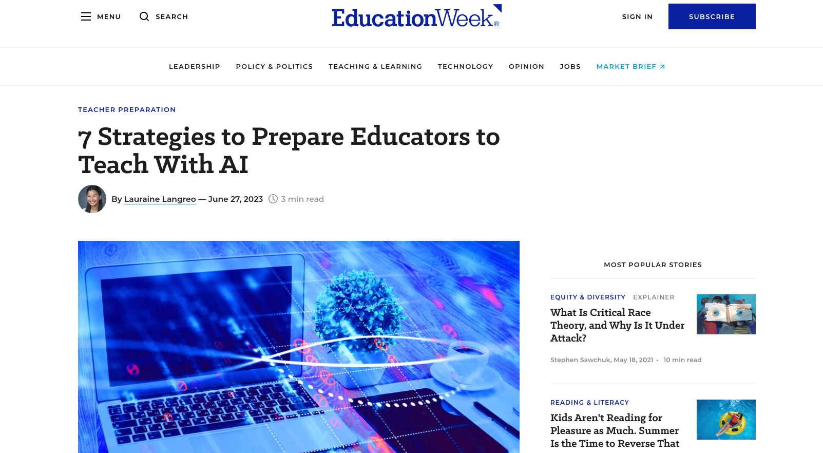 帮助教师用AI教学的 7 个策略